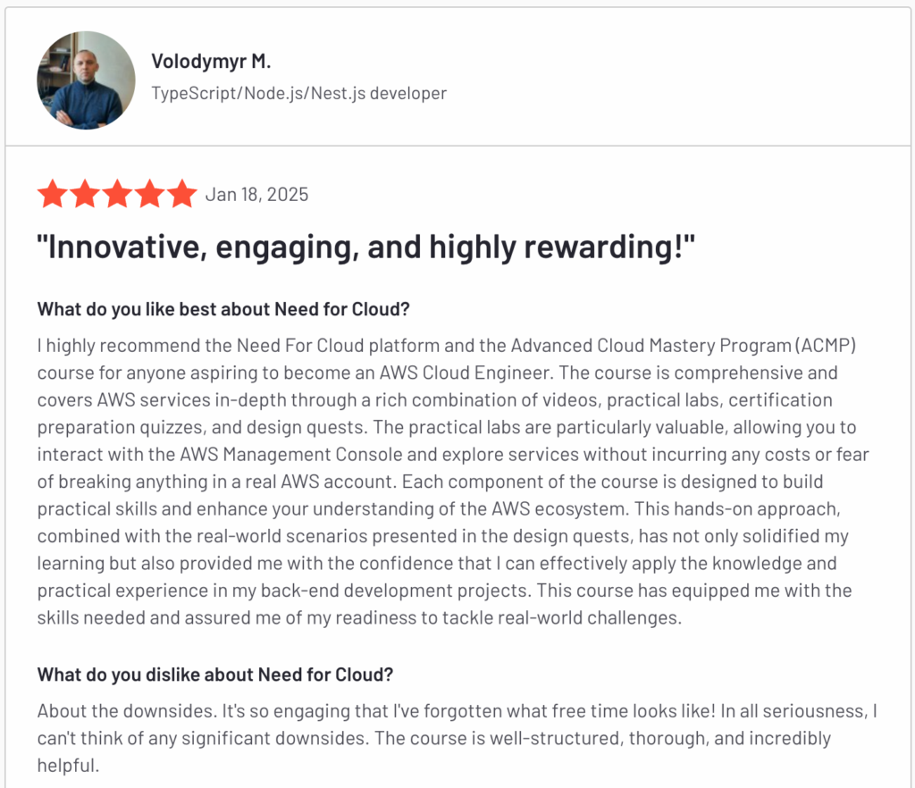 Advanced Cloud Mastery Program (ACMP) - Need for Cloud